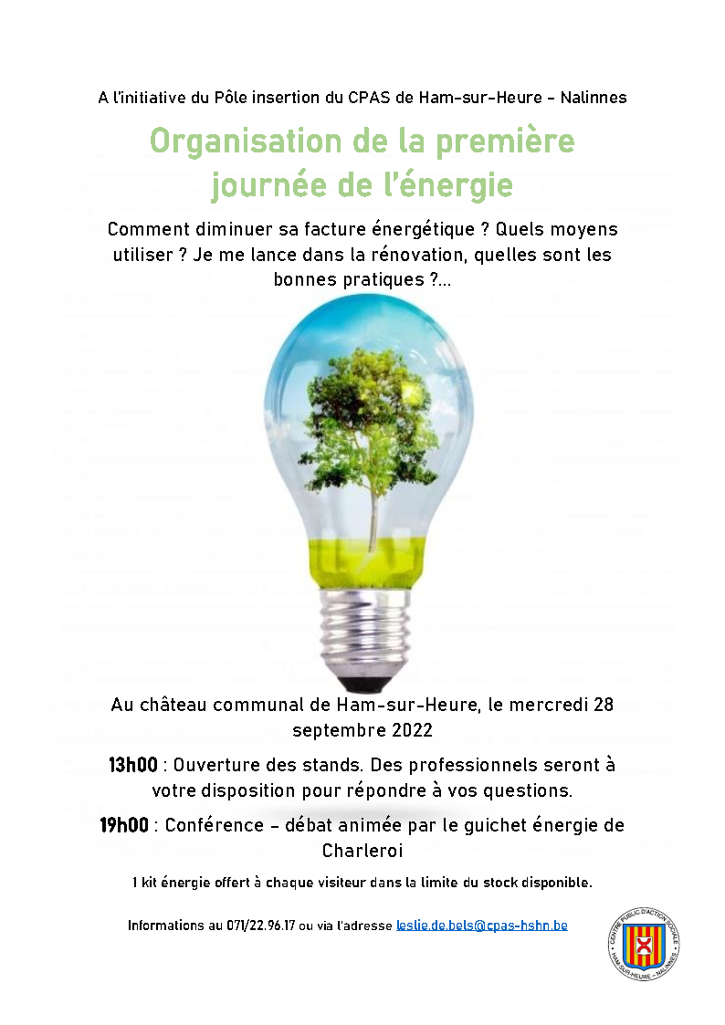 La CWaPE va à la rencontre des citoyens : Journée de l'énergie à Ham ...